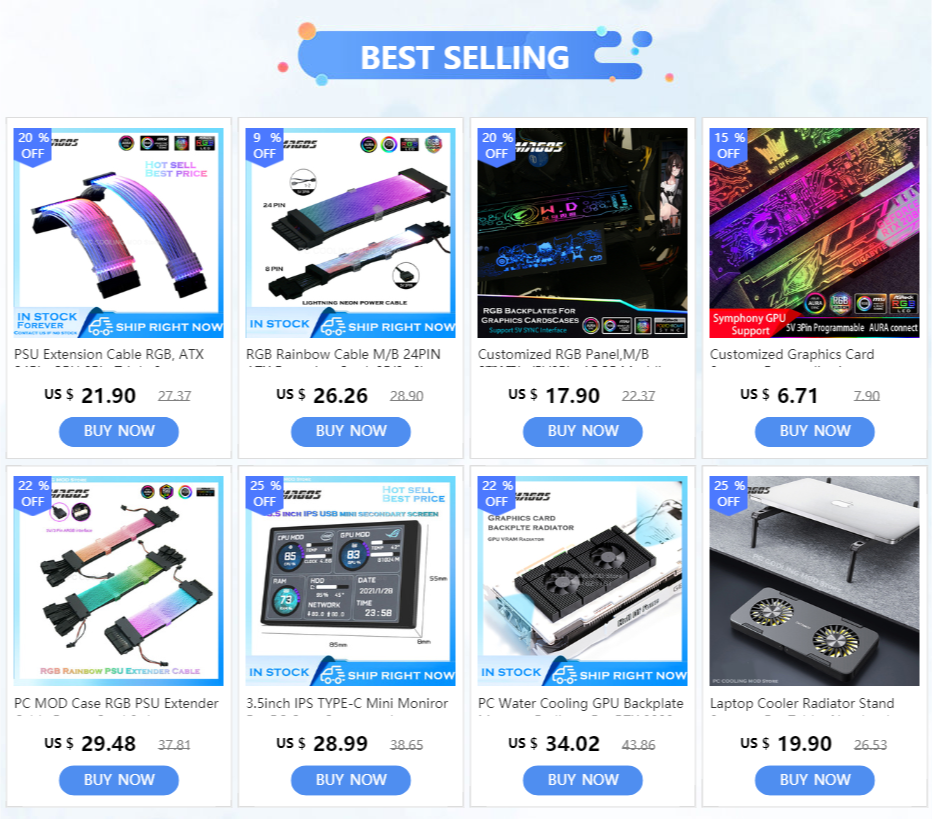 RGB Light Panel Backplate Dynamic Display For Asus ROG Strix Helios ...