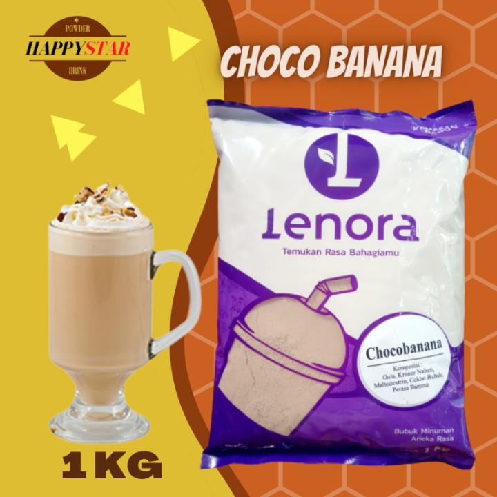 Bubuk Minuman Rasa Choco Banana Serbuk Minuman Aneka Rasa Kekinian Boba Lenora Powder Drink ...