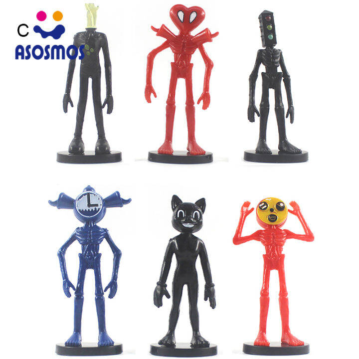 ASM 6/8ชิ้นไซเรนหัวโมเดลอะนิเมะหุ่นของสะสมรถน่ารักภายในเค้กตกแต่งด้านบน ...