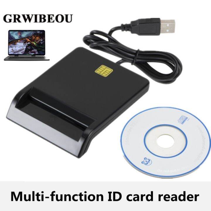 [HOT Electronics 665] GRWIBEOU Multi-Function ID Card Reader Black ...
