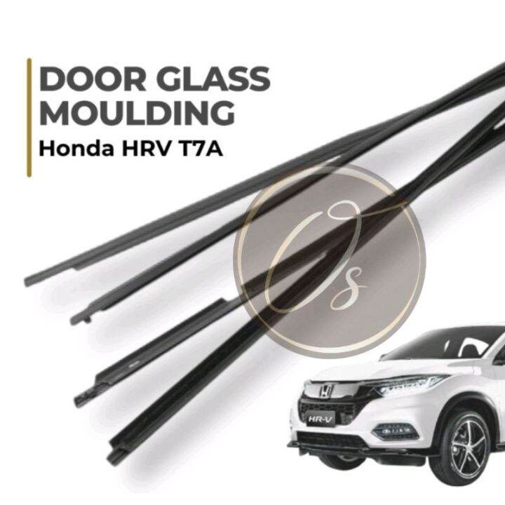 Honda HRV hr-v T7A Outer Door Glass Moulding black rubber outside 2015 ...