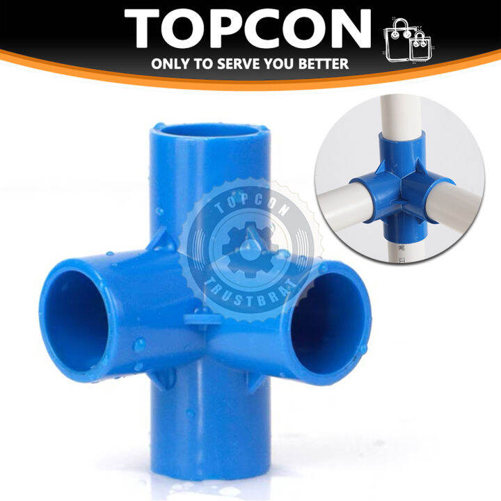 1/2" 3/4'' 1'' PVC Three-Dimensional Four-Way Water Pipe Fittings ...