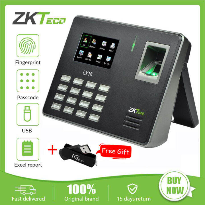 ZKTeco Biometrics Fingerprint Time Attendance Machine Household Security Systems Bundy Clock ...