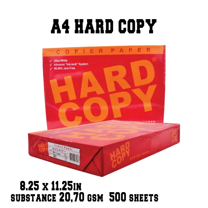 Hard Copy Bond Paper A4 8.25 *11.75 Small | Lazada PH