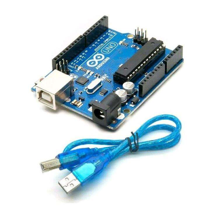 Arduino Uno R3 Dip Atmega328p Kabel Data Usb Lazada Indonesia