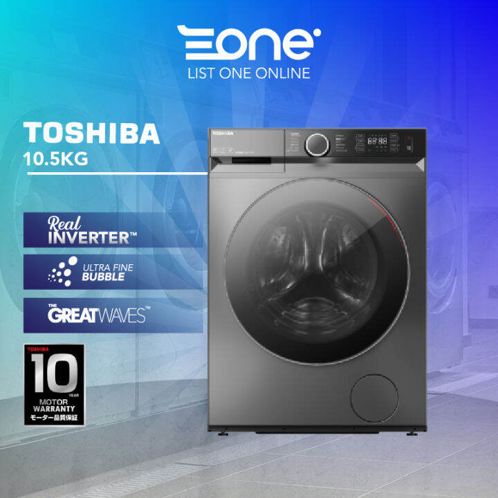 Toshiba 10.5KG Front Load Origin Inverter Washer TW-BK115GF4M(SK) | 9.5KG TW-BK105GF4M(SK) | 8 ...
