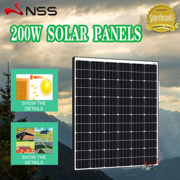 ONESTAR 200W Solar Panel 20W—200w Watt Pv Solar Module Solar Cell Panel ...