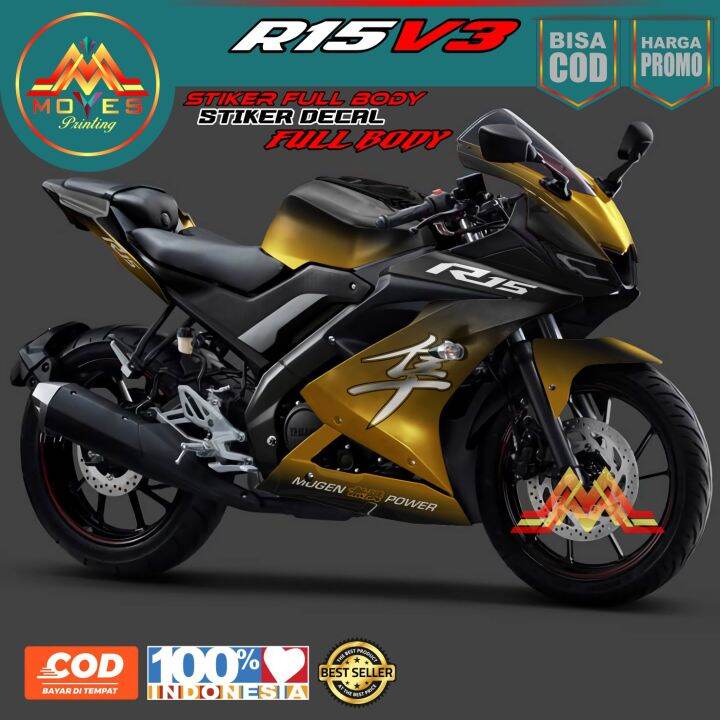⭐⭐⭐⭐⭐R15 V3 FULL BODY ( BISA COD ) Decal R15 V3 Decal stiker yamaha R15 ...