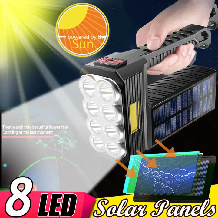 [Strong light long-range 500000 meters] Tactical Flashlight 8 nuclear ...