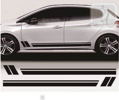 cutting sticker mobil line simple garis tema stiker mobil striping ...