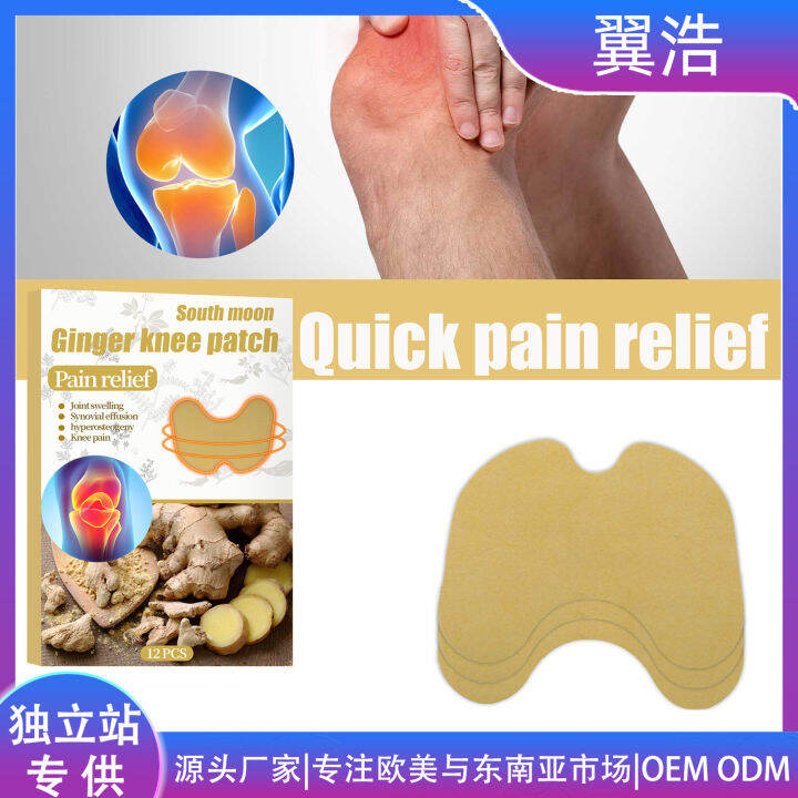 Knee Patch Heating Ginger Warm Paste Hot Compress Ginger Plaster Neck ...