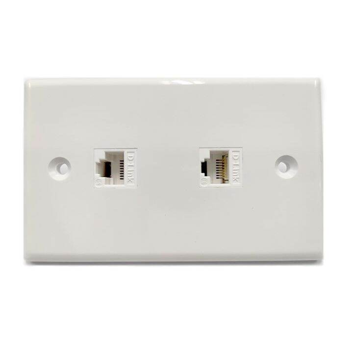 RJ45 face plate 1gang and 2gang with IO keystone jack (PLAIN) | Lazada PH