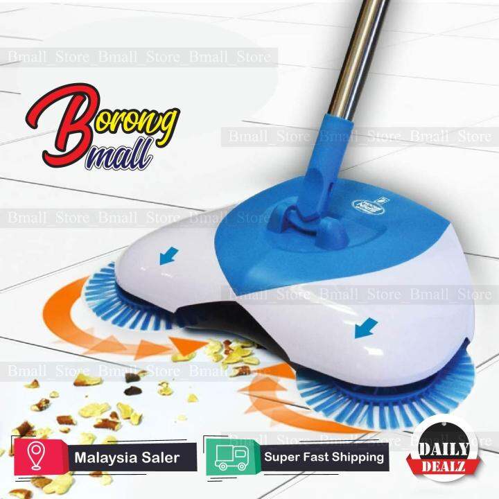 Super Flexible Broom Triple Brush Technology Cordless Sweeper Cleaning ...