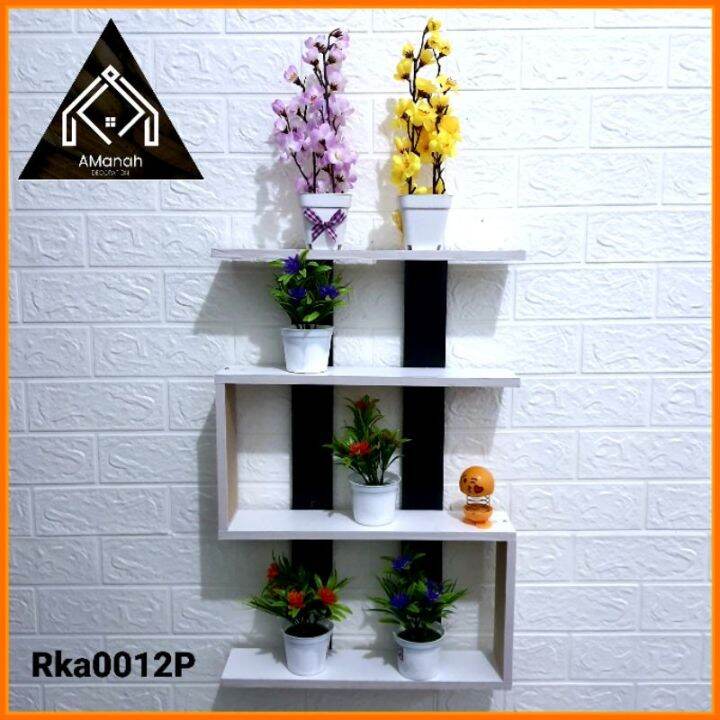 RAK DINDING KAYU MINIMALIS RKA0012 - RAK PAJANG KAYU SERBAGUNA - RAK ...