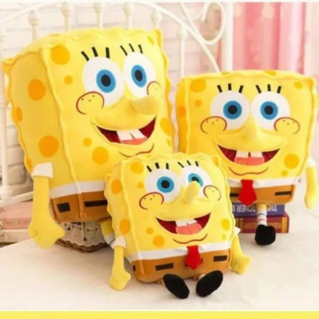 Plush Stuff Toy 3d Spongebob Stuffed Toy Gift for Kids Birthday Present ...