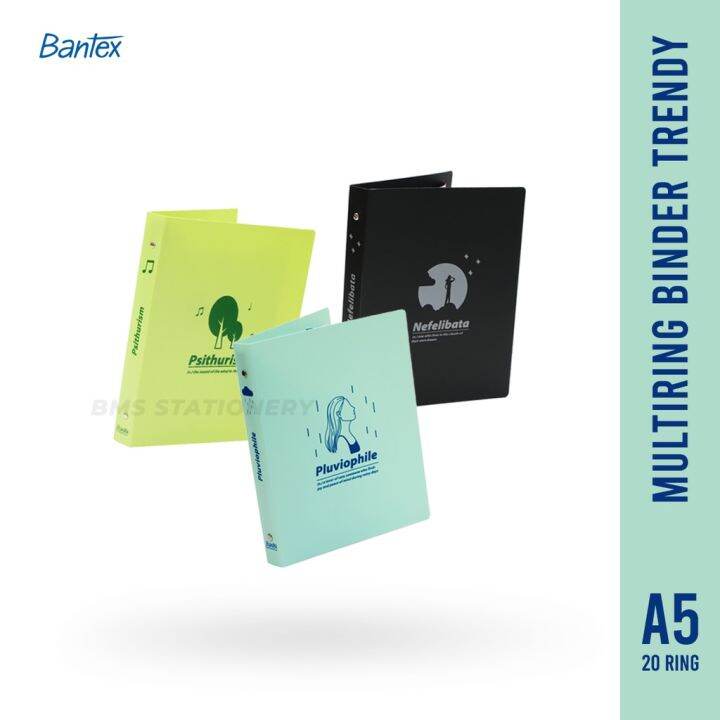 [BMS Stationery] Bantex Multiring Binder Trendy | Ukuran A5 | 20 Ring ...