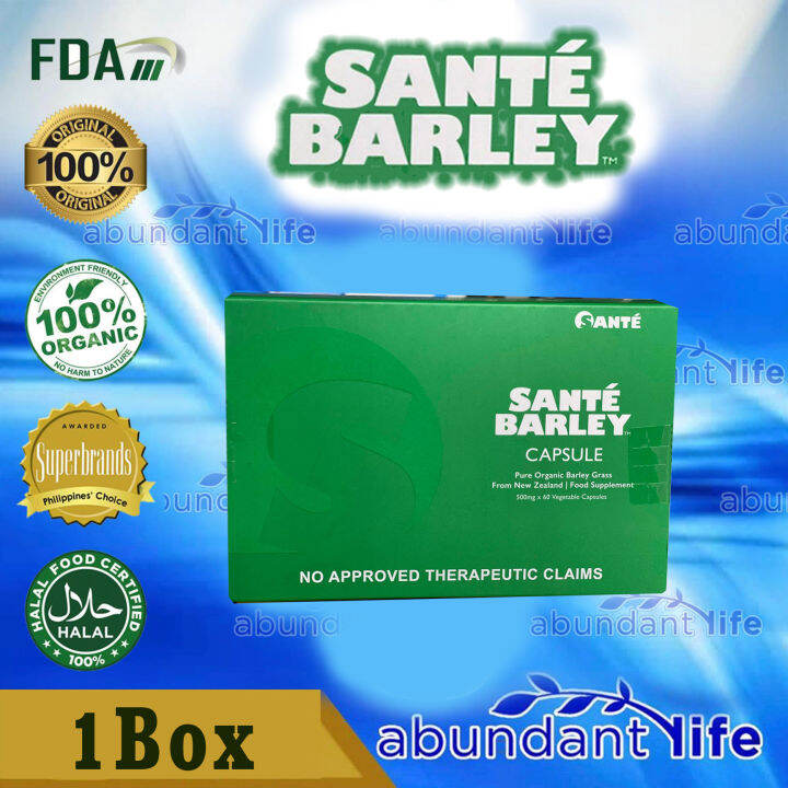 1 BOX BARLEY PURE BARLEY 60 VEGETABLE CAPSULES 500mg SOLD BY ABUNDANT ...