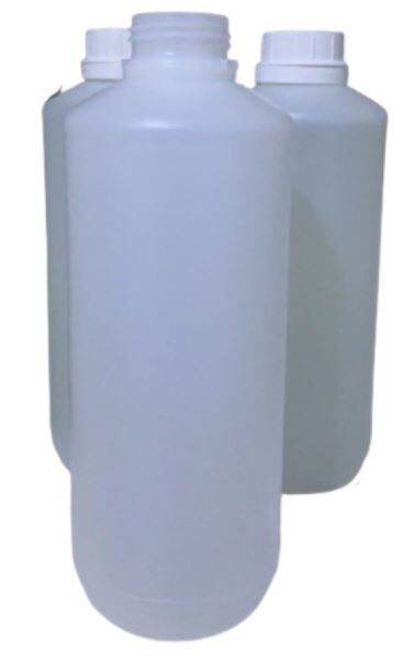 (NEW) 1L HDPE Empty Bottle Plastic Heavy Duty Round Container Semi ...