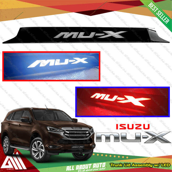 Isuzu MU-X 2022 Rear Trunk Lid with Led (Black) | Lazada PH