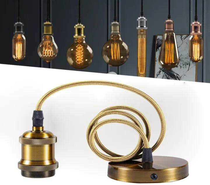 Fitting Gantung Lampu Edison-Fitting gantung Cafe-Fitting E27 Retro ...