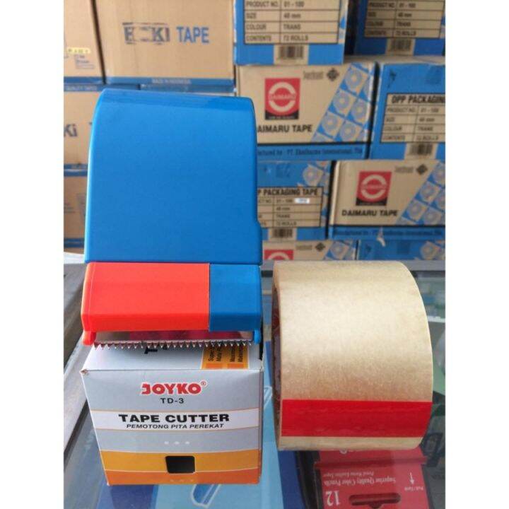 Tape Dispenser 3inch/Tempat Lakban 3inci/Roll Lakban 76mm/Tape Cutter ...