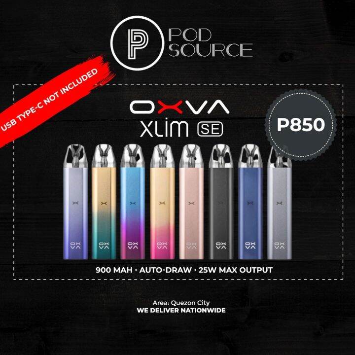 HOT [AUTHENTIC] Oxva Xlim SE (Simple Edition) 900 mAh Refillable Pod ...