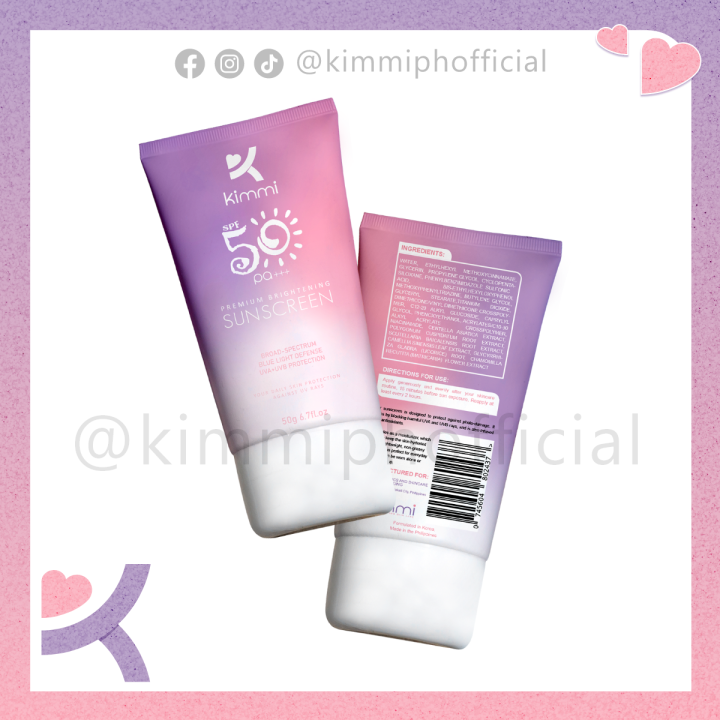 KIMMI Sunscreen SPF50 50grams Removes Excess Melamin Fades Dark Spots ...