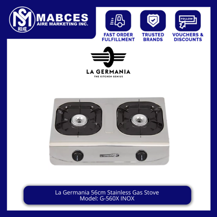 La Germania 56cm Stainless Gas Stove G-560 INOX | Lazada PH