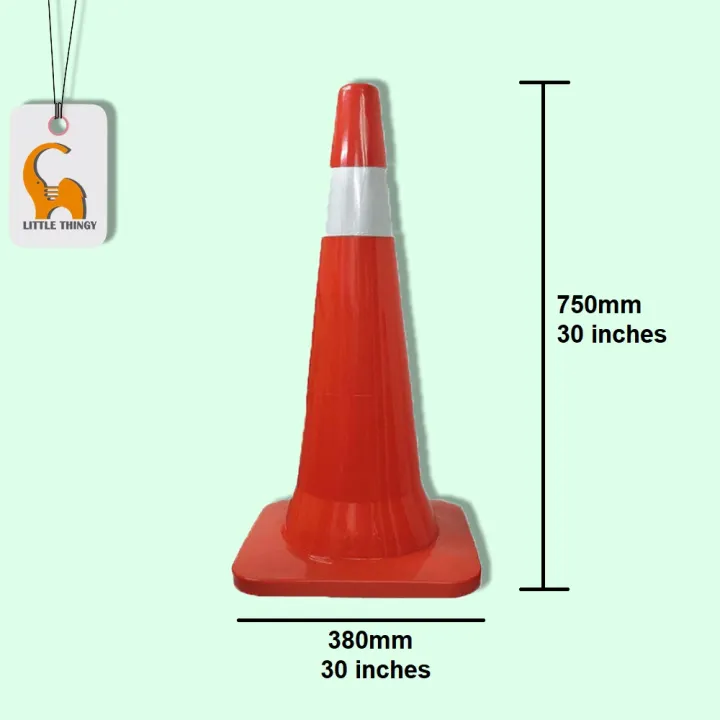 30 Inches Road Safety Cone Picasaf Traffic Cone (750mm height) Kon ...
