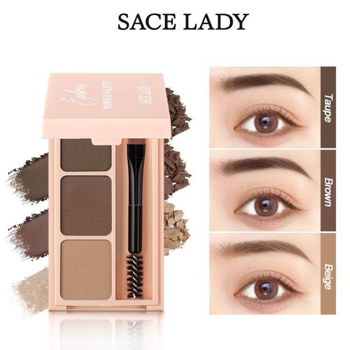Hot ujlt09 SACE LADY Eyebrow Powder 3 in 1 Pigmented Brow Powder ...