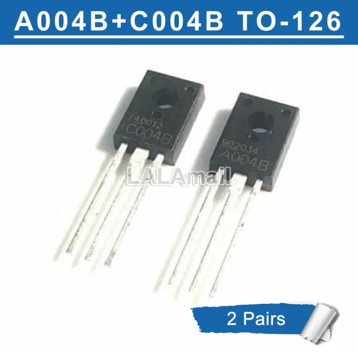 2pairs TTA004B TTC004B (2pcs A004B + 2pcs C004B ) TO-126 Bipolar ...