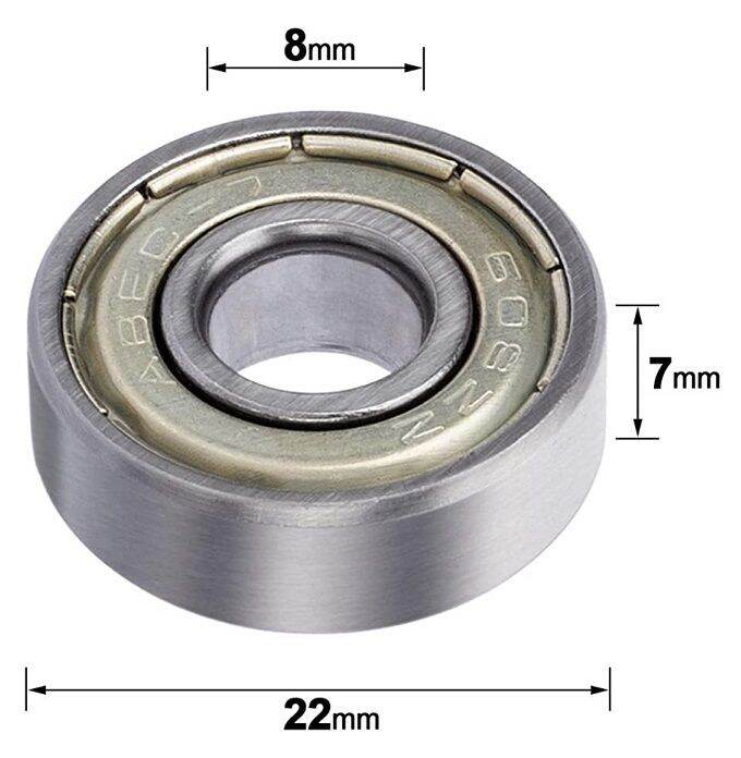 ลูกปืน 608 ตลับลูกปืน 608Z ตลับลูกปืนพัดลม 608Z เสียงเงียบ ยางรองตลับลูกปืน 608/608Z/608ZZ ...