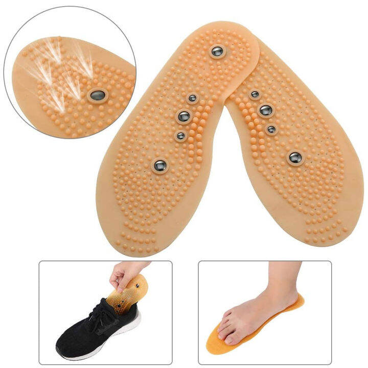 Tanggo 2pairs of Magnetic Therapy Insole to Stimulate Pressure Points ...