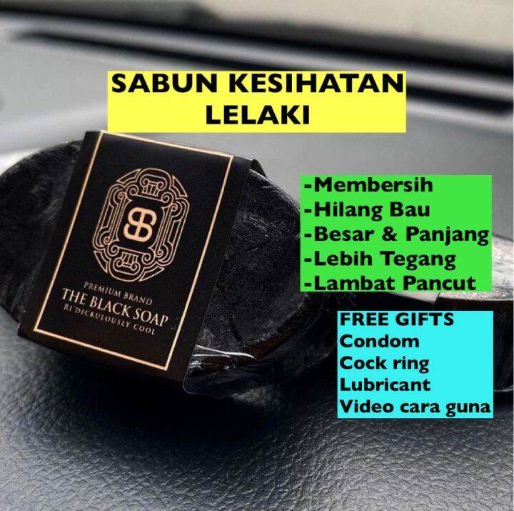 BLACK SOAP ORIGINAL SABUN Maskulin Padu Pacak Kencang Tahan Lama ...