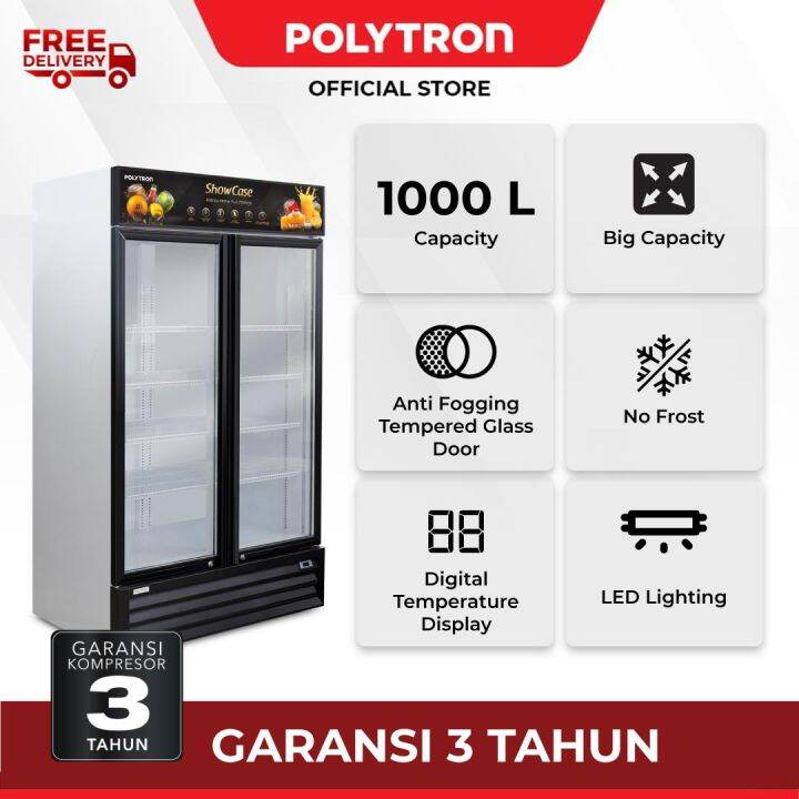 POLYTRON Showcase 1000LT SCN 1020 | Lazada Indonesia
