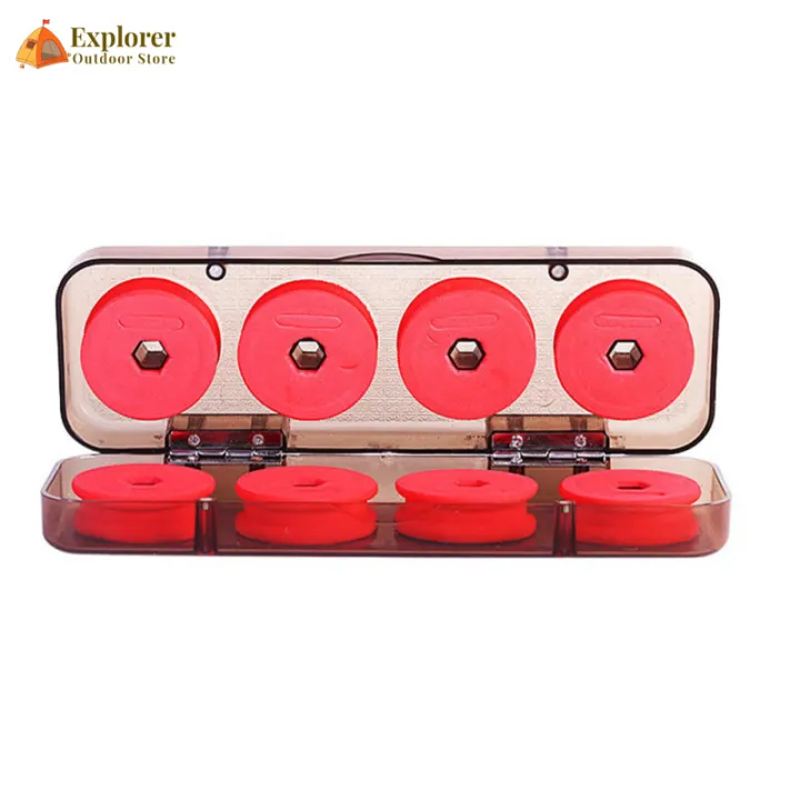 EXOUTDOOR Fishing Line Box Large Fishing Tackle Box Plastic Transparent ...