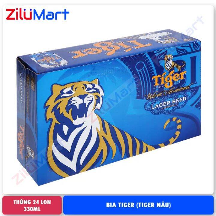 Bia Tiger nâu (thùng 24 lon) loại 330ml | Lazada.vn