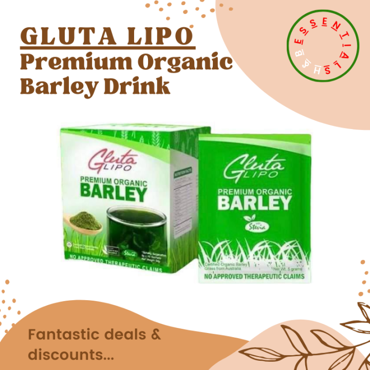 Gluta Lipo Premium Organic Barley (5g x 10 sachets) | Lazada PH