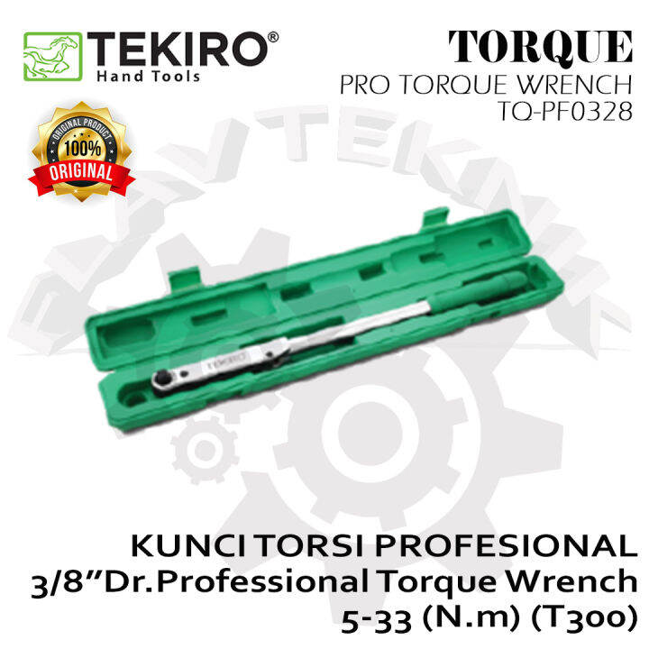 TEKIRO Professional Torque Wrench / Kunci Torsi Professional 3/8" T300 ...