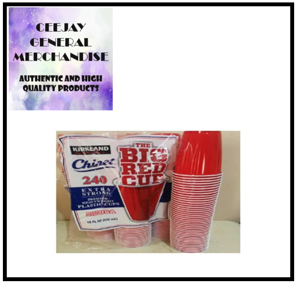 10 pcs. Kirkland Signature Red Disposal Glass | Lazada PH