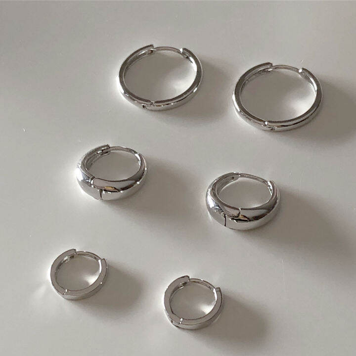 Basic Silver Hoop Set (Silver925) | Lazada.co.th