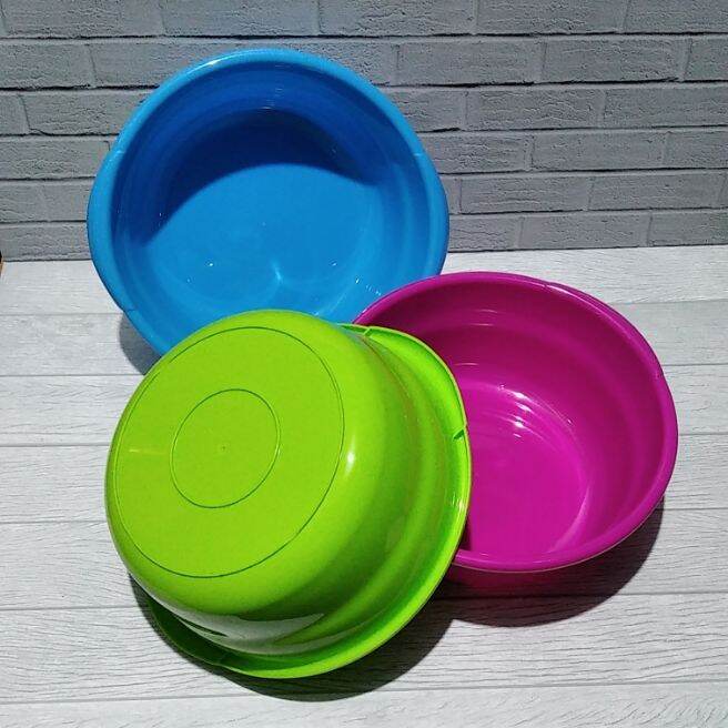 BASKOM PLASTIK WARNA 3 PCS 3 1/2 LITER AIR | Lazada Indonesia