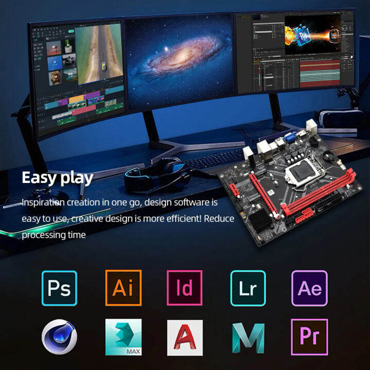 B85M VHL PC Motherboard NVME M.2 SSD LGA 1150 Computer Motherboard ...