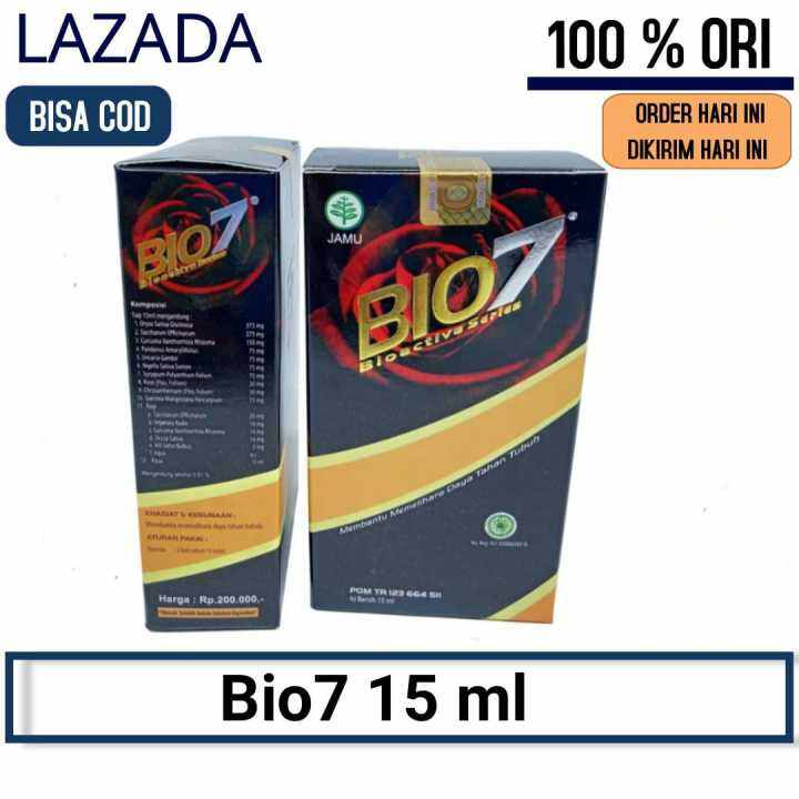 Bio 7 jamu tetes Bio7 isi 15ml | Lazada Indonesia