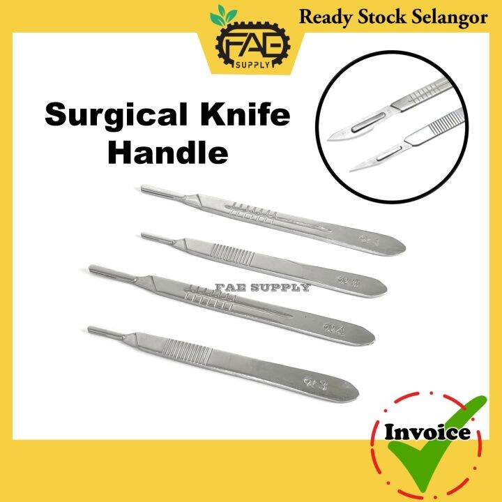 Stainless Steel SS304 Surgical Knife Handle 手术刀柄 Laboratory Tools Lab ...