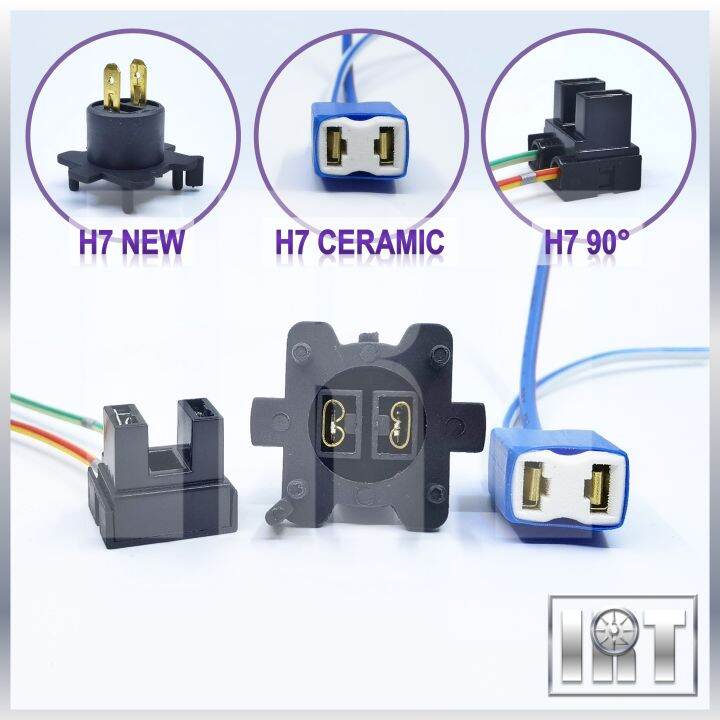 H7 Bulb Ceramic Socket Car Headlamp Spotlight Light Lamp Lampu Satria ...