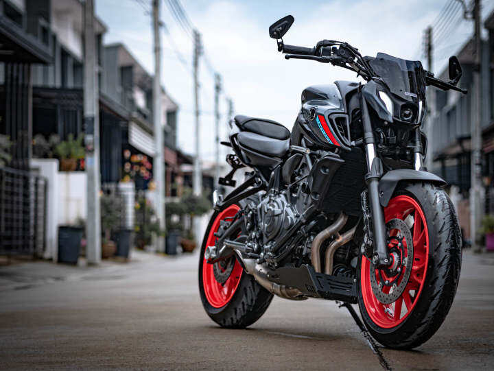 [W] ชิลสั้นปรับระดับได้ Model G-01 สำหรับ YAMAHA MT-07 Gen3 2021 (ส่ง ...