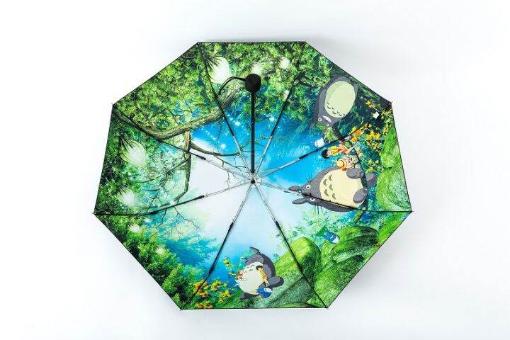 2017 Totoro Umbrella Anime Studio Ghibli Umbrellas Rainy Sunny Lady ...