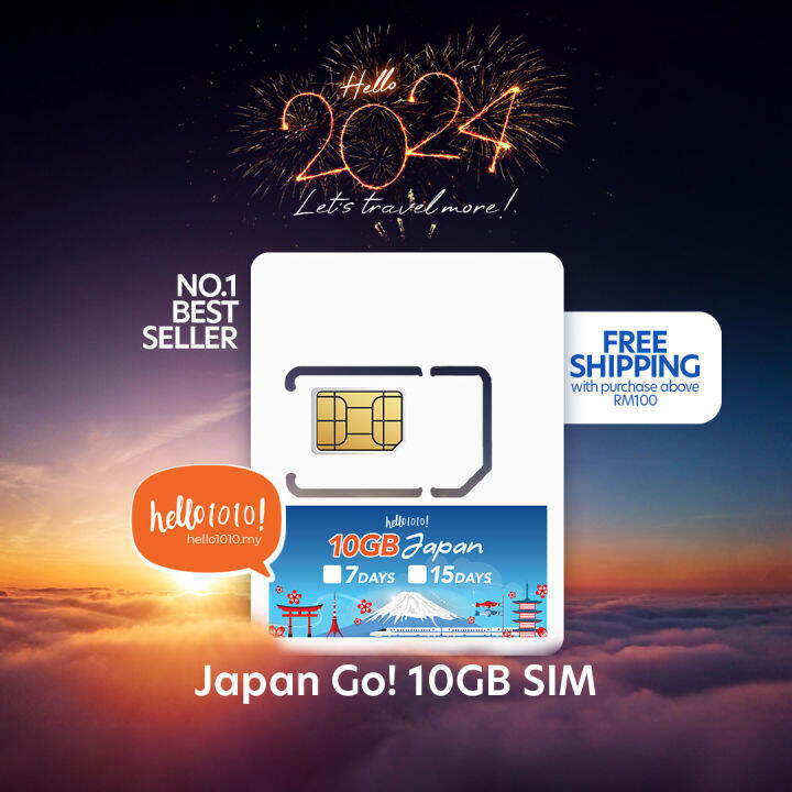 Japan Go! 7 days 10GB Travel Prepaid SIM Card - UPGRADED PLAN | Lazada