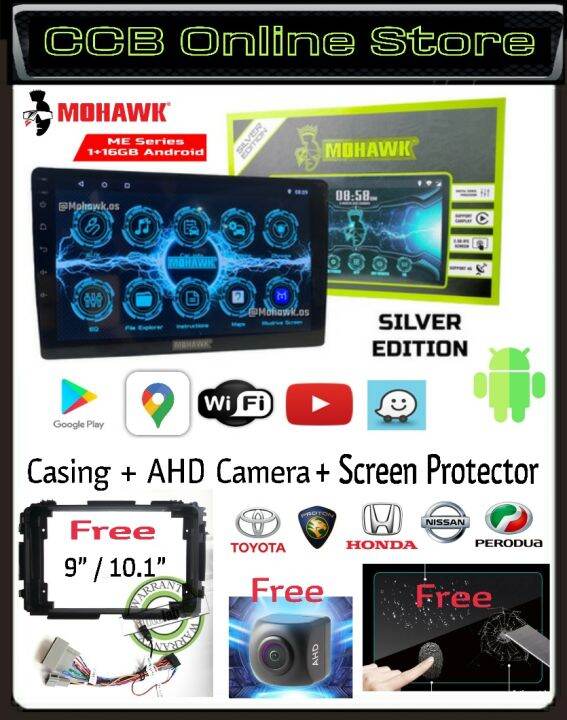 Mohawk 1+16GB IPS / AHD ME Series Silver Edition Car Android Player ...